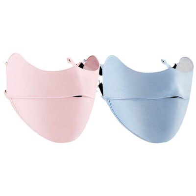 Sun Protection Mask Ice Silk Breathable Womens Summer Sunsc