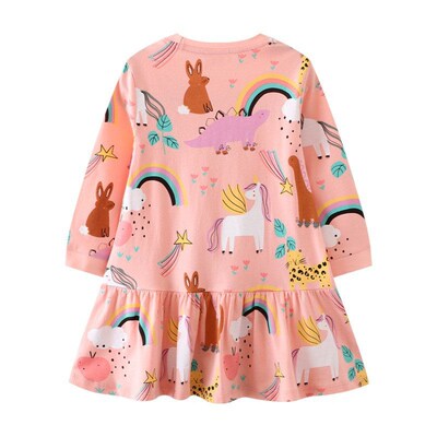 Jumping Meters Childrens Princess Unicorn Dresses For Autum