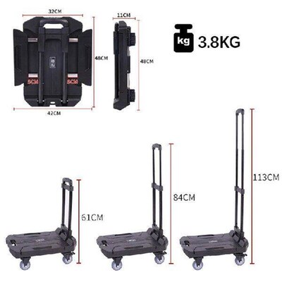 Folding Cart Heavy Duty Hand Truck Foldable Trolley