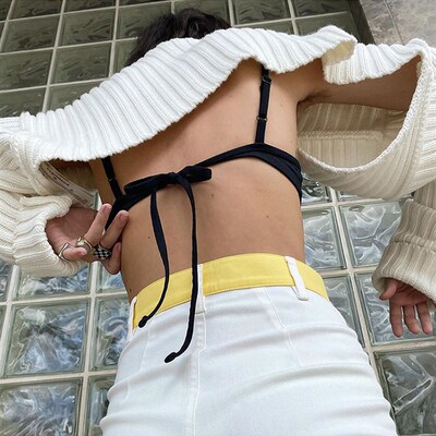 WannaThis Knitted Cardigans Women Long Sleeve Crop Top Autum