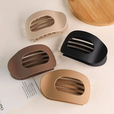 1pc  New flat circular hair clip with duckbill grip, strong