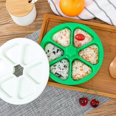 DIY Sushi Mold Onigiri Rice Ball Food Press Triangular Sushi