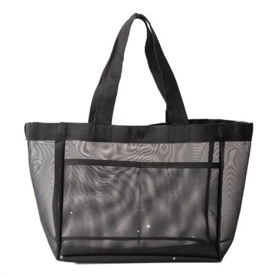 1pcs Unisex Large Capacity Multifunctional Mesh Handbag Beac
