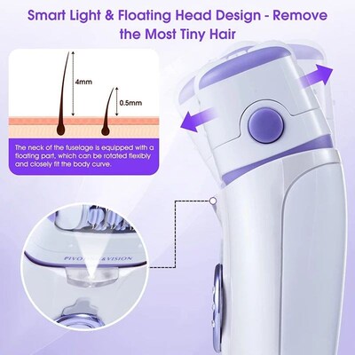 Kemei 3in1 Women Epilator Electric Shaver Facial Body Hair 1