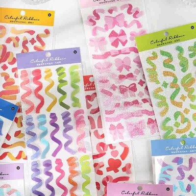 1 pc Gift Sealing Stickers Glitter 10 Design Diary DIY Scra
