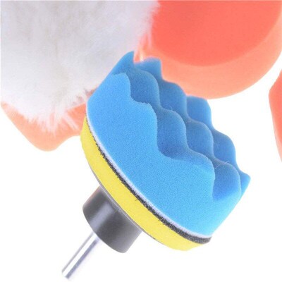 3 8Piece Car Beauty Waxing SelfAdhesive Wave Flat Sponge Dis