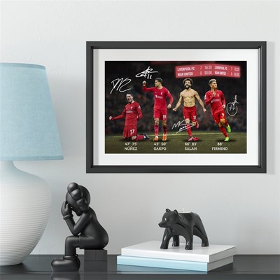 利物浦名宿杰拉德萨拉赫实木装饰相框照片墙桌摆挂框摆件酒吧壁画