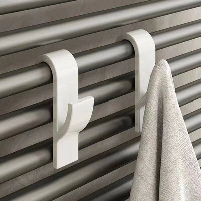 Bathroom Shower Towel Holder Hanger Heated Radiator Rail Hoo