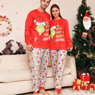 Christmas pajamas family set Couples kids child baby pyjamas