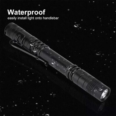 Mini Portable LED Flashlight Torch Flash Light Battery Hunti