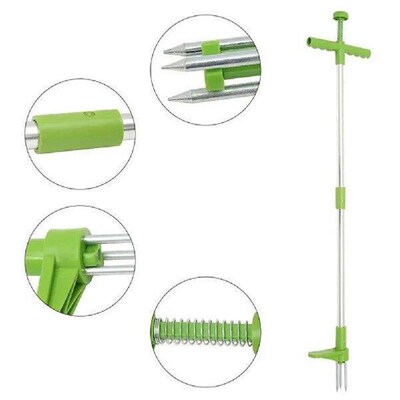 Stand Up Weeder Garden Manual Weeder with 3 Claws & Foot