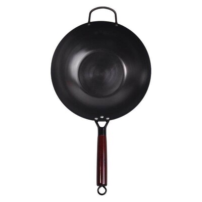 Wholale nitrided non-rusty flat iron pan non-stick pan