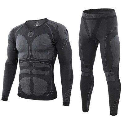 Winter Men Thermal Underwear Sets Fleece Breathable Tactical