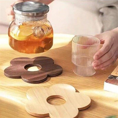 Walnut Coaster Log Coaster Restaurant Decor Solid Wood