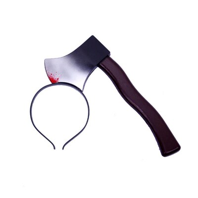 Halloween hair band simulation of wearing a hair fascinator