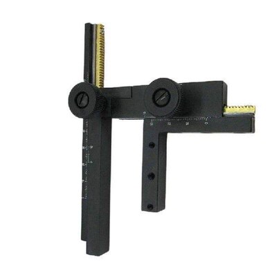 0-60mm Scale Microscopio Movable Measuring Ruler Biological