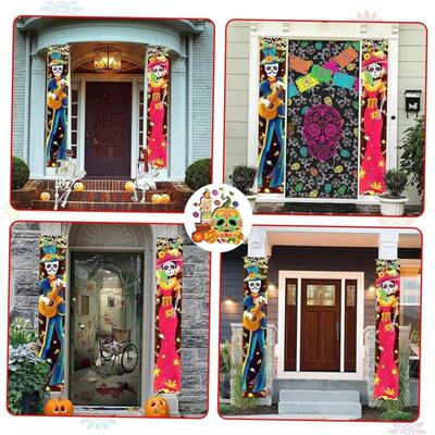 Halloween Lighted Porch Signs Banners Decorations Indoor