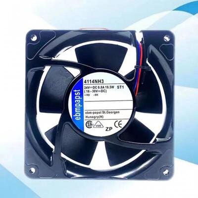德国 ebmpapst 4114NH3 12038 24V 0.8A 19.5W发射机变频器风机