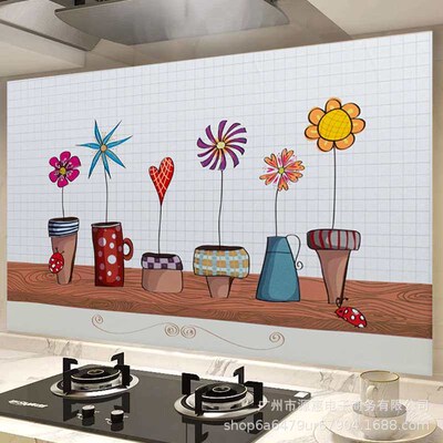 Kitchen Oil-proof Stickers Waterproof and Moisture-proof Sto