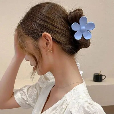 New Flower Hair Clips For Women Sweet Hair Claw tail Clips H