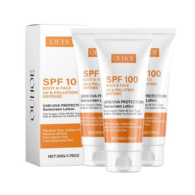 50ml Sunscreen Lotion Oil-Free Sunscreen Facial Sunscreen Lo