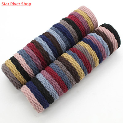 10PCS/Set Fashion Korean Elastic Hair Bands For Womens