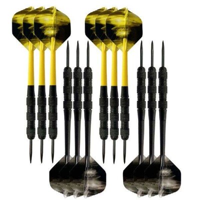 Professional Steel Tip Metal Darts Set 18 Grams with Nylon