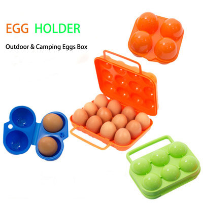 2/4/6/12/15 Grid Egg Storage Box Portable Egg Holder Contain