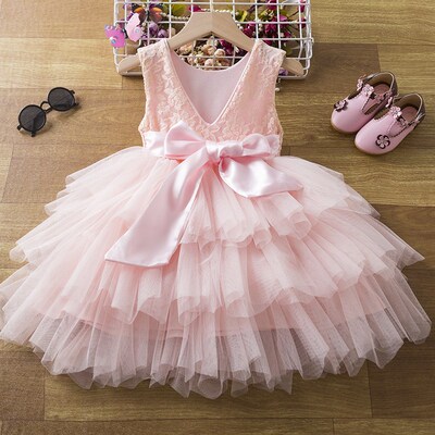 Kids Dresses for Girls Summer Infant Party Flower Girl Weddi