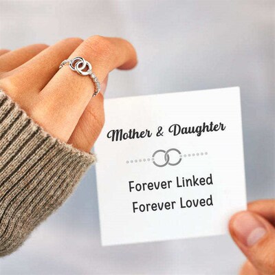 Accessories Fashion Womens Double Ring Ring Distinctive Rou