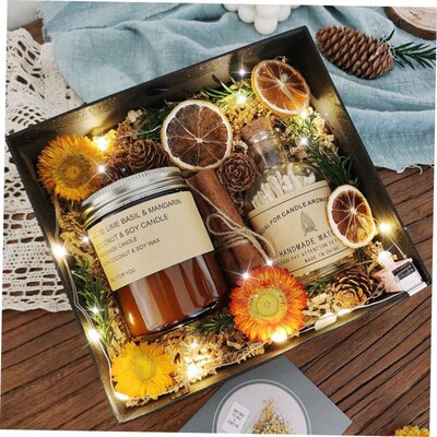 16pc Scented Candles Gift Portable Travel Tin Essential Oil