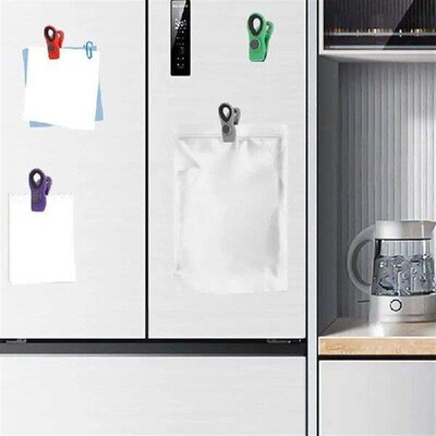 Fridge Magnet Clips Reusable Bag Closure Clips 6X Non-Slip