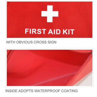 50pcs Set Portable First Aid Kit Red Car Emergency Kit Acces