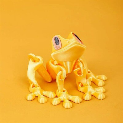 3D Printing Simulation ree Frog Joint Movable Frog Ornaments