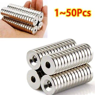 50/20/10/5Pcs Strong Magnets Countersunk Round NdFeB