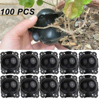 100 Pcs Black Cutting Grafting Box Plant Rooting Equipment