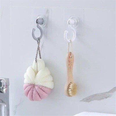1PC 360 Degrees Rotated Kitchen Bathroom Hooks Self