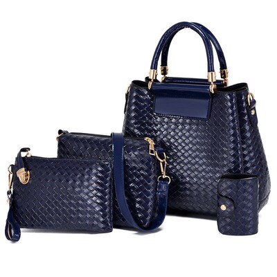 Summer Fashion 2025 Weave FourPiece Set Womens Bags with Han