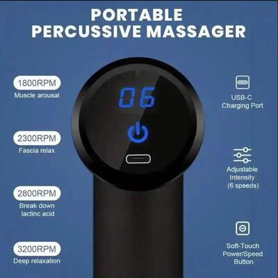 Portable deep massage fascia gun, mini, lightweight, stylish