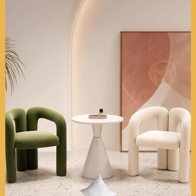 单人沙发椅现代简约美容院售楼处洽谈桌椅组合休息区接待沙发椅