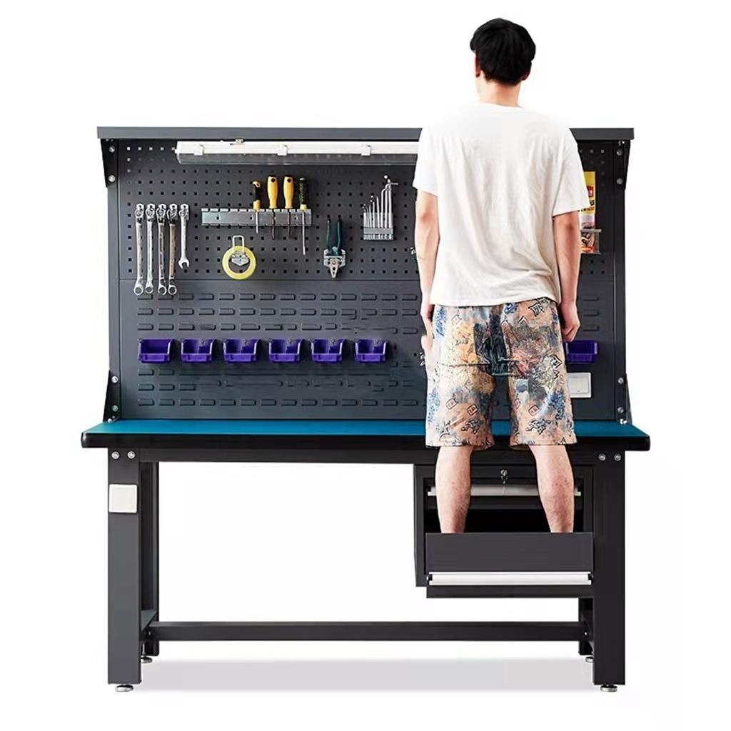 钳工工作台 重型防静电工作台不锈钢工作台电工桌磨具操作台