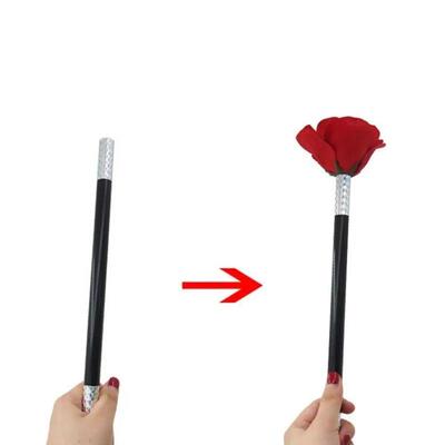Flower Magic Tricks Stick to Rose Flowers Appearing Close up
