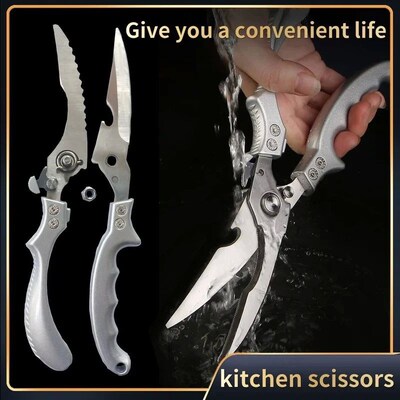 Kitchen Scissors Heavy Duty Meat Fruit Boning Fishing Huntin