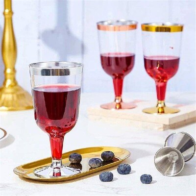 Plastic Champagne Flutes Wine Glass Goblet Wine Tasting