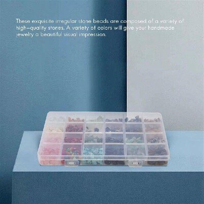 Beading Supplies1323Pcs Irregular Gemstone Beads Kit with