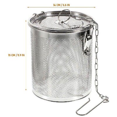 1pc Stainless Steel Seasoning Soup Brine Basket Seasoning