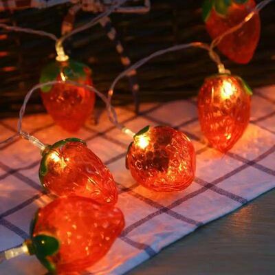 Strawberry+Led+String+Lights+Room+Decor+Indoor+New+Year+Atmo