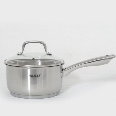 Stainless steel mini milk pot with cover small soup pot porr