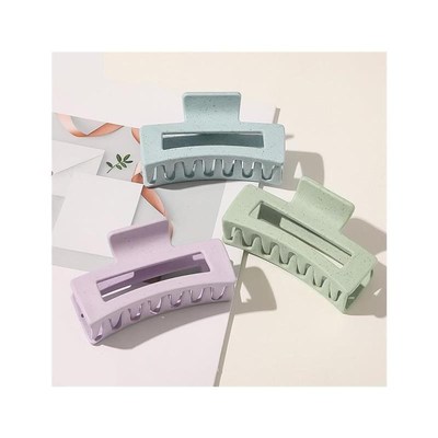 Vintage Hair Clips for Women Simple Claw Clip Blue Frosted B