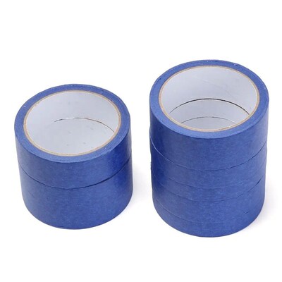 20m Blue Masking Tape Painters Clean Peel Adhesive DIY Paint
